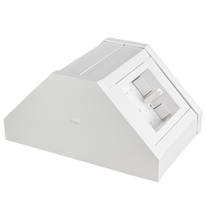 1 Gang Dual Bench Trunking Unit White - Centaur