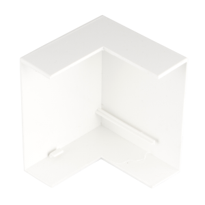 100 mm x 30 mm Maxi Trunking Moulded Clip On External Angle White - Centaur