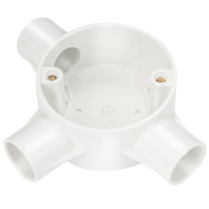 20 mm PVCu Conduit Tee Box White - Centaur