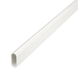 38 mm PVCu Oval Conduit White (3m Length) - Centaur