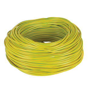 4 mm PVC Green / Yellow Earth Sleeving (100m Hank) - Centaur