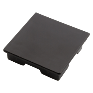 50 mm x 50 mm Maxi Trunking End Cap Black - Centaur