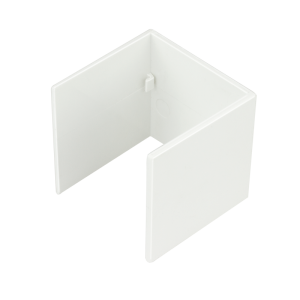 50 mm x 50 mm Maxi Trunking External Coupler White - Centaur