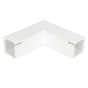 50 mm x 50 mm Maxi Trunking Fabricated Flat Angle White - Centaur