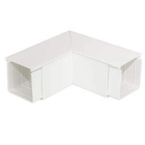 75 mm x 75 mm Maxi Trunking Fabricated Flat Angle White - Centaur
