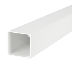 75 mm x 75 mm PVCu Maxi Trunking White (3m Length) - Centaur