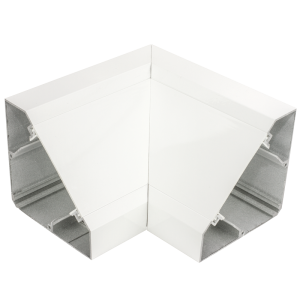 Aluminium Bench Trunking Internal Angle White for DBT2 - Centaur
