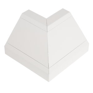 Bench Trunking External Angle Fabricated White - Centaur