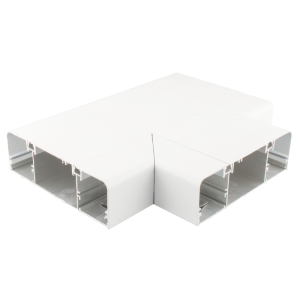 Square Dado Trunking Flat Tee White for BSD 1 - Centaur