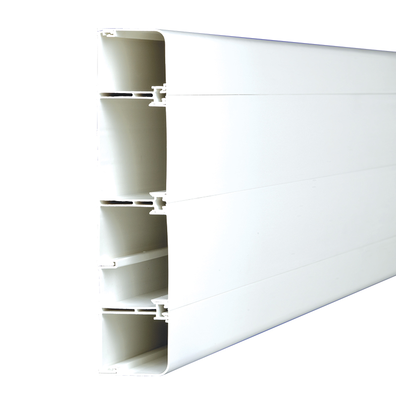 280 mm x 60 mm 4 Comp Square Dado Trunking White (3m Length) - Centaur