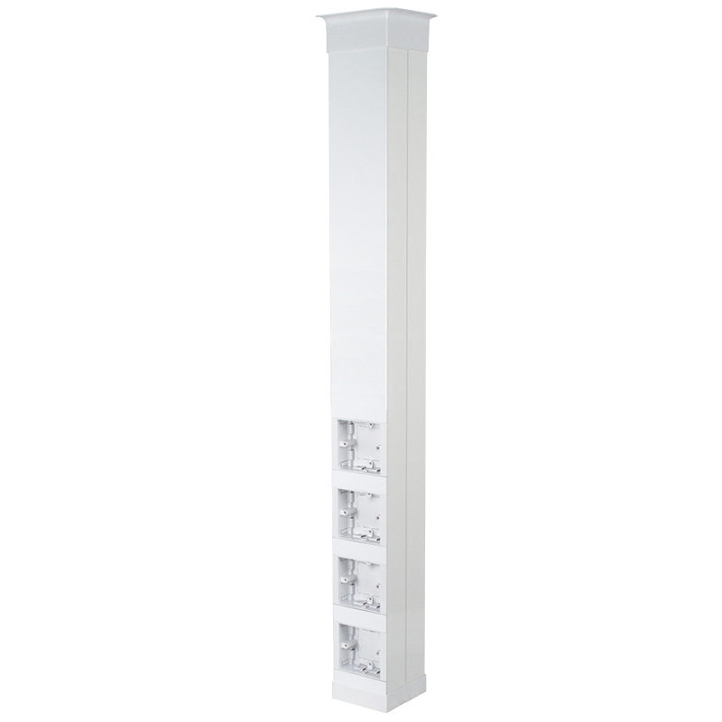 3m Double Sided Aluminium Power Pole White - Centaur