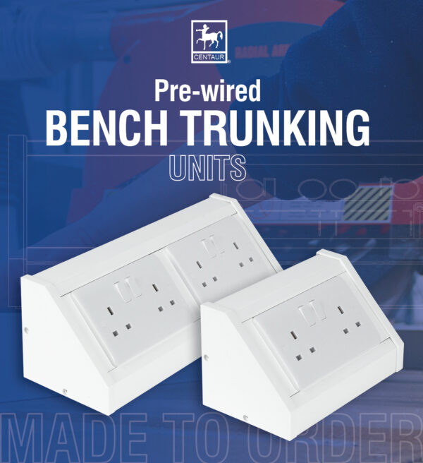 Pre-Fabricated Bench Trunking Units For Workstations & Desks - Centaur